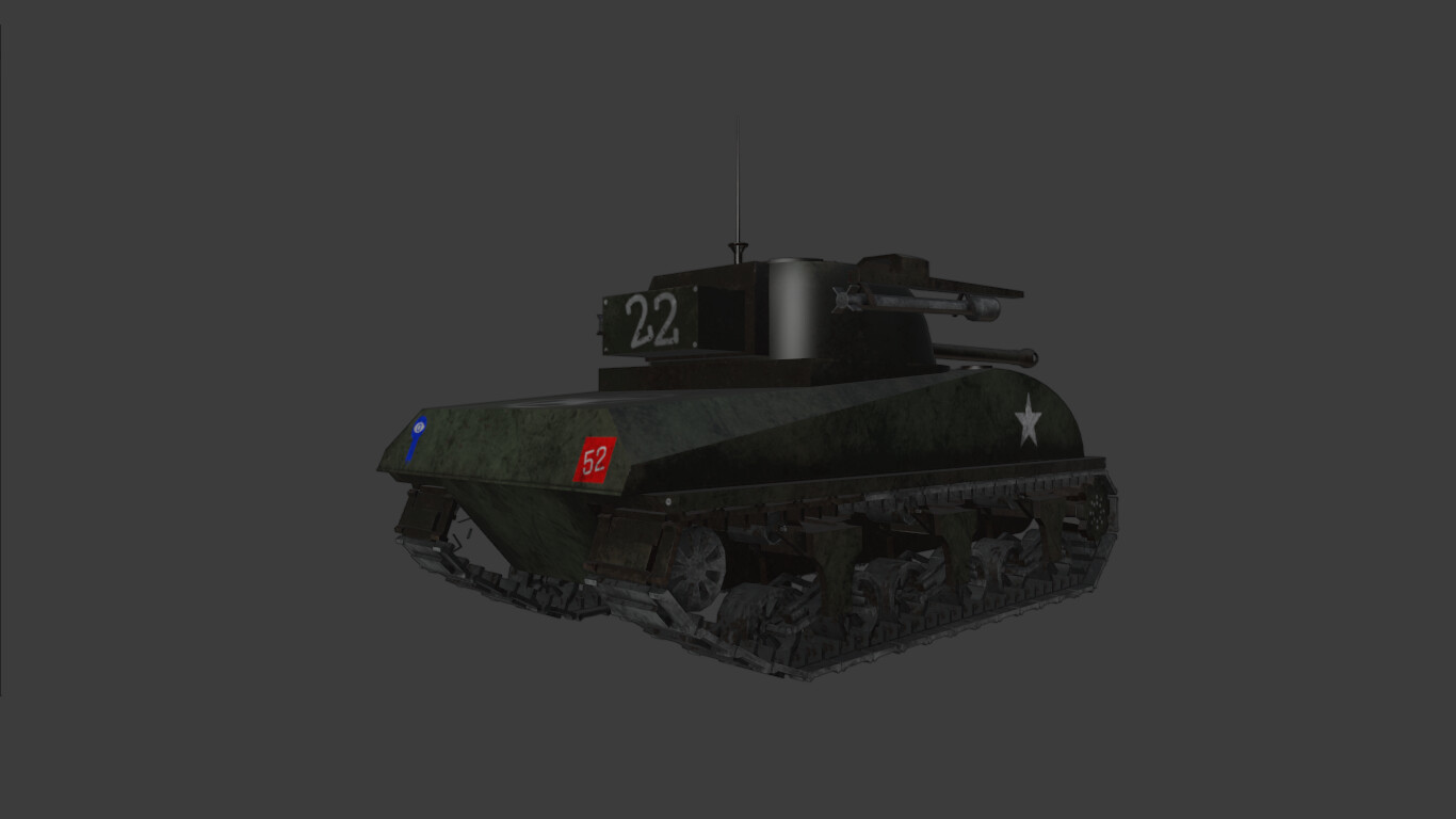 ArtStation - SHERMAN FIREFLY GAME READY 3D MODEL | Game Assets