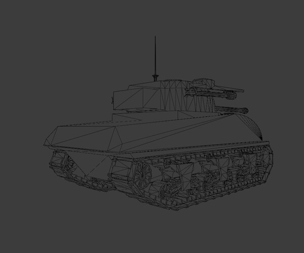 ArtStation - SHERMAN FIREFLY GAME READY 3D MODEL | Game Assets