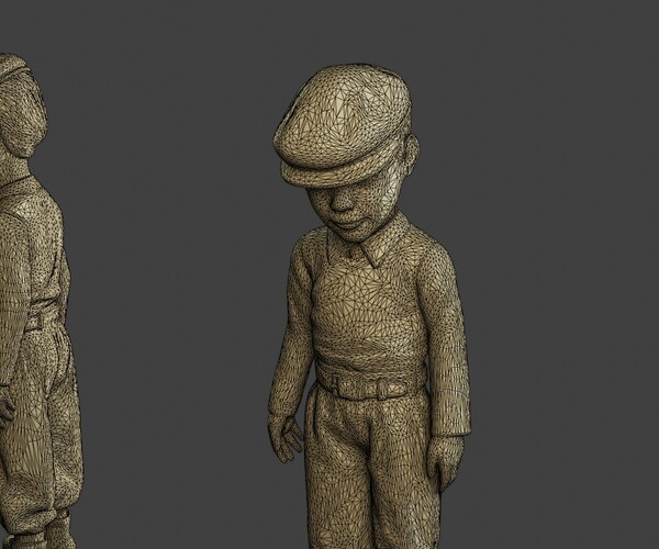 ArtStation - ww2 Casual Little Boy CLB1 001 | Resources