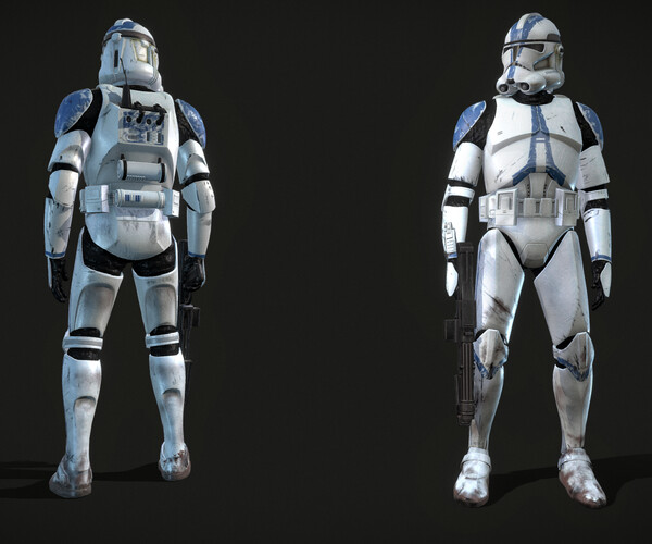 ArtStation - Clone trooper phase 2 501st elite legion | Resources