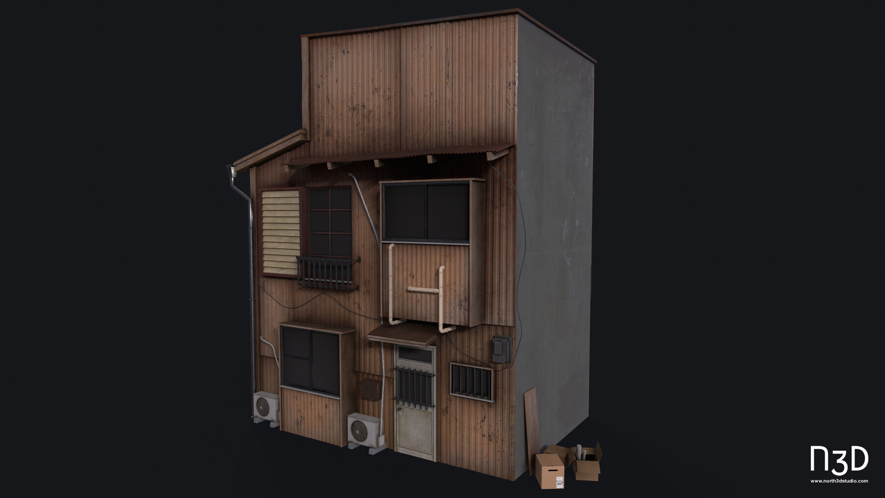 ArtStation - Japanese Game Ready Building v.1 | Game Assets
