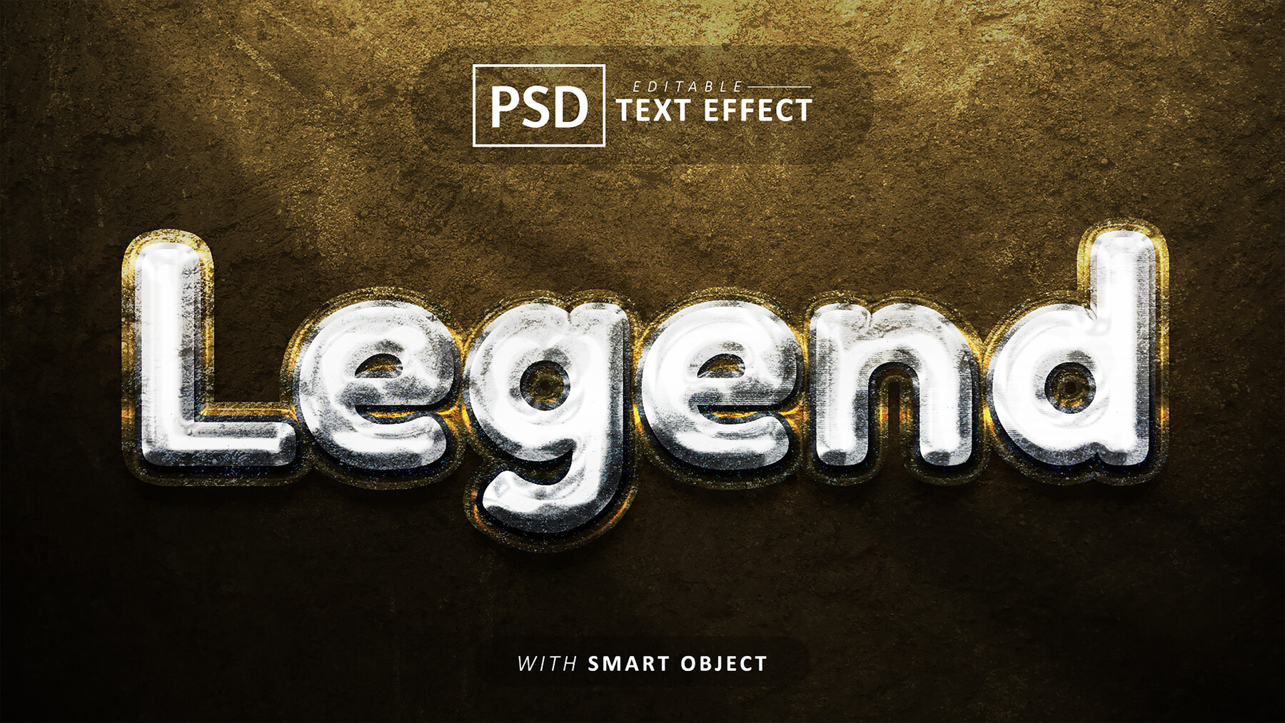 ArtStation - 3D Legend PSD fully editable text effect. Layer style PSD ...