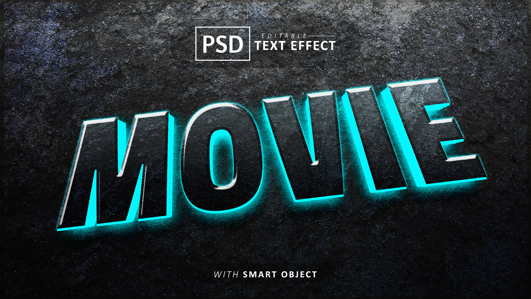 ArtStation - 3D Movie PSD fully editable text effect. Layer style PSD ...