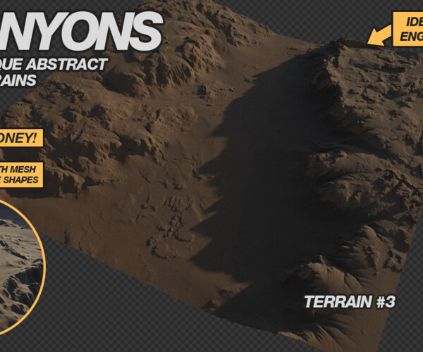 ArtStation - 5 Cinematic Canyon Terrains | Game Assets