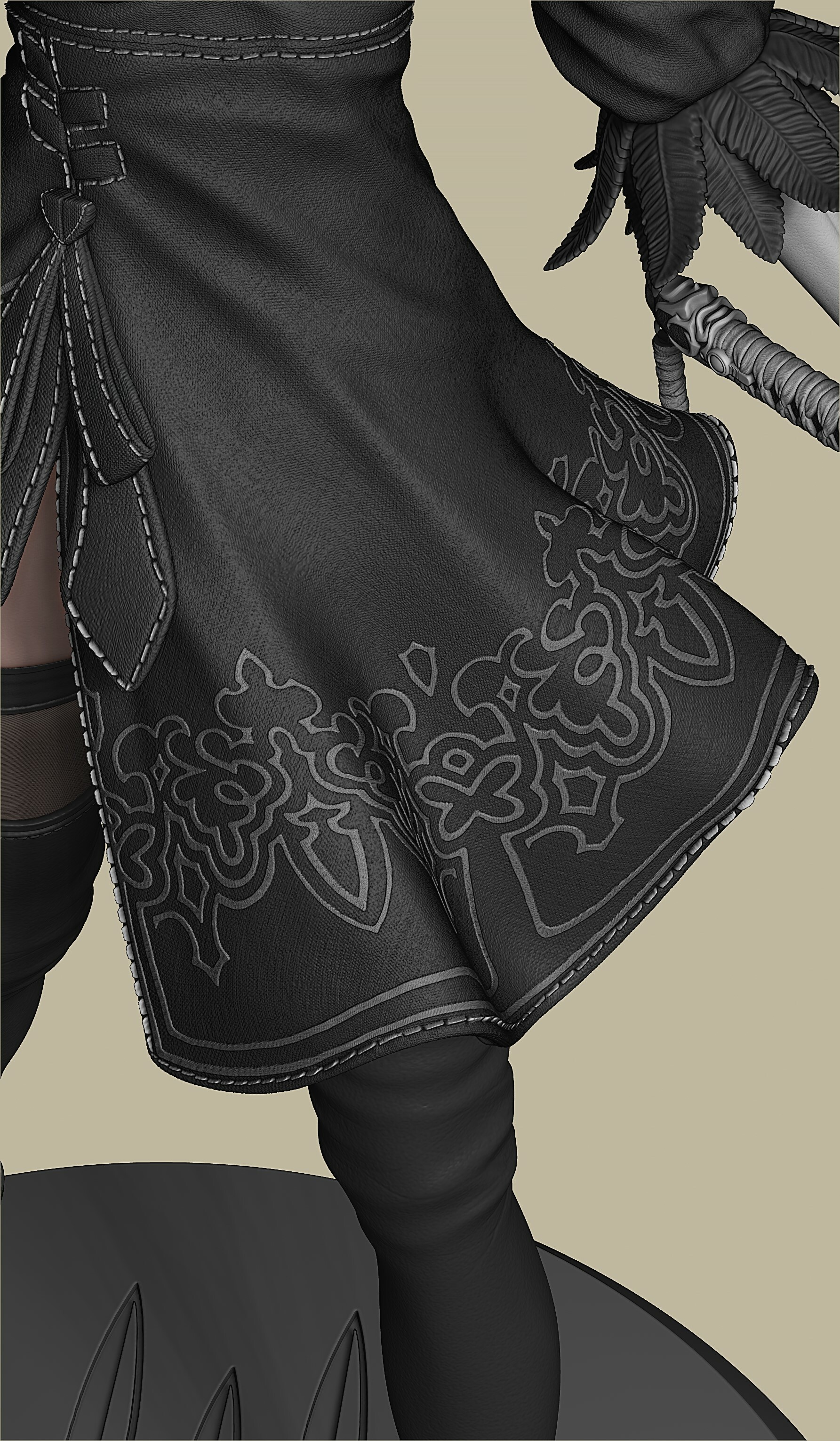 ArtStation - 2B-Nier Automata (YoRHa No.2 Type B) Statue for 3D ...