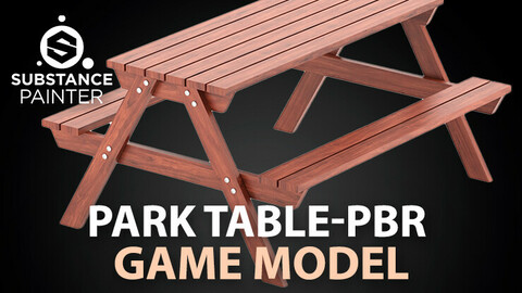 ArtStation - Park Table-PBR | Game Assets