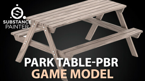 ArtStation - Park Table-PBR | Game Assets