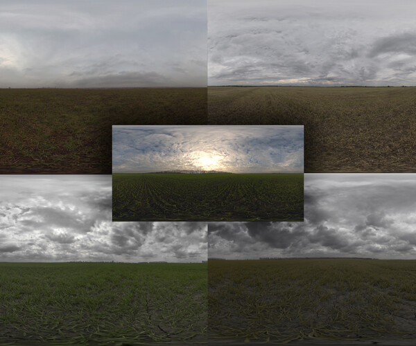ArtStation - 5 Autumn Cloudy HDR SkyBoxes | Resources