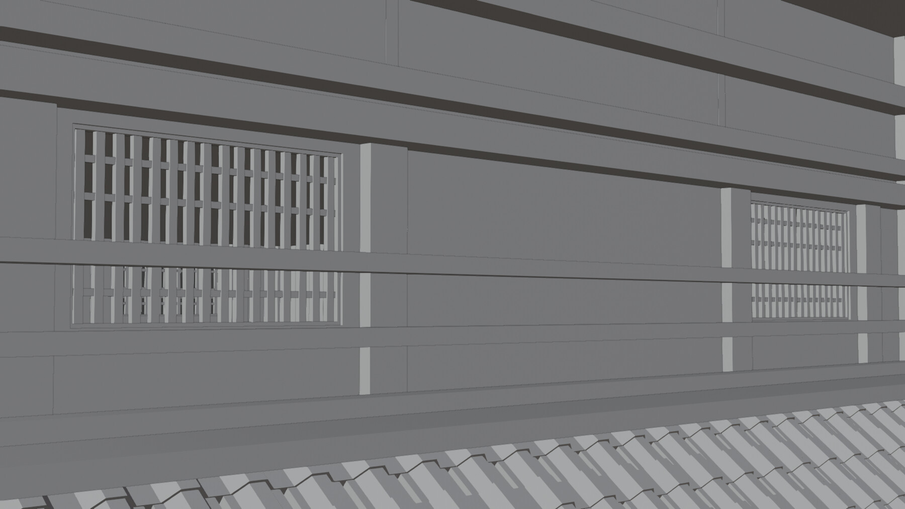 ArtStation - Chinese Two Floors Siheyuan | Game Assets