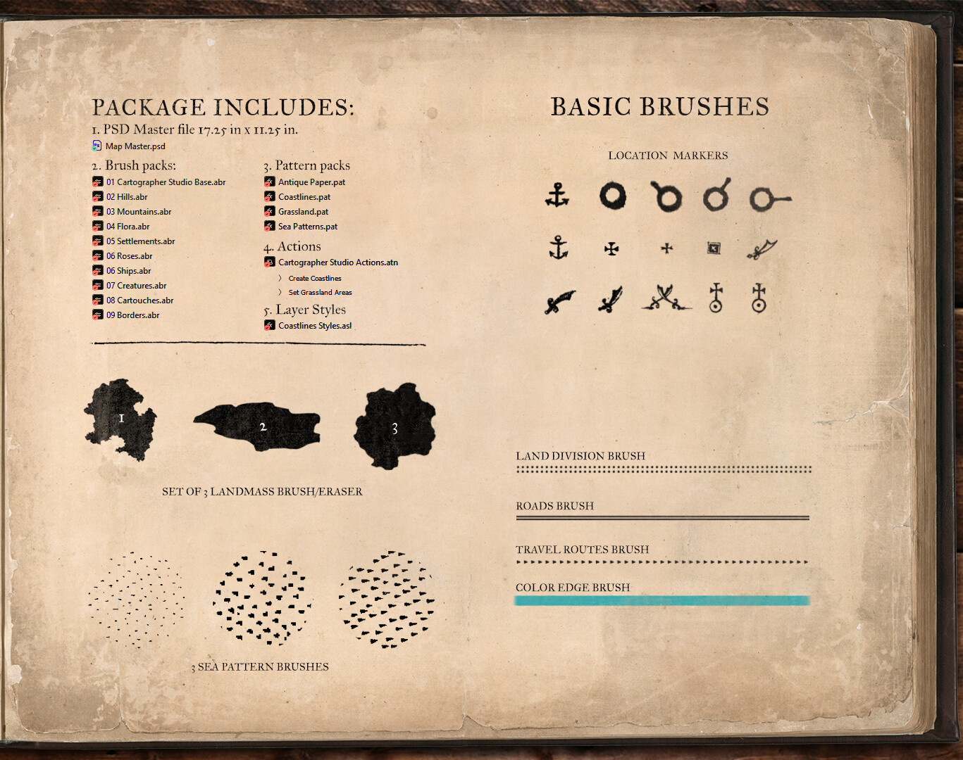 ArtStation - Cartographer Studio - Map Making Tools | Brushes