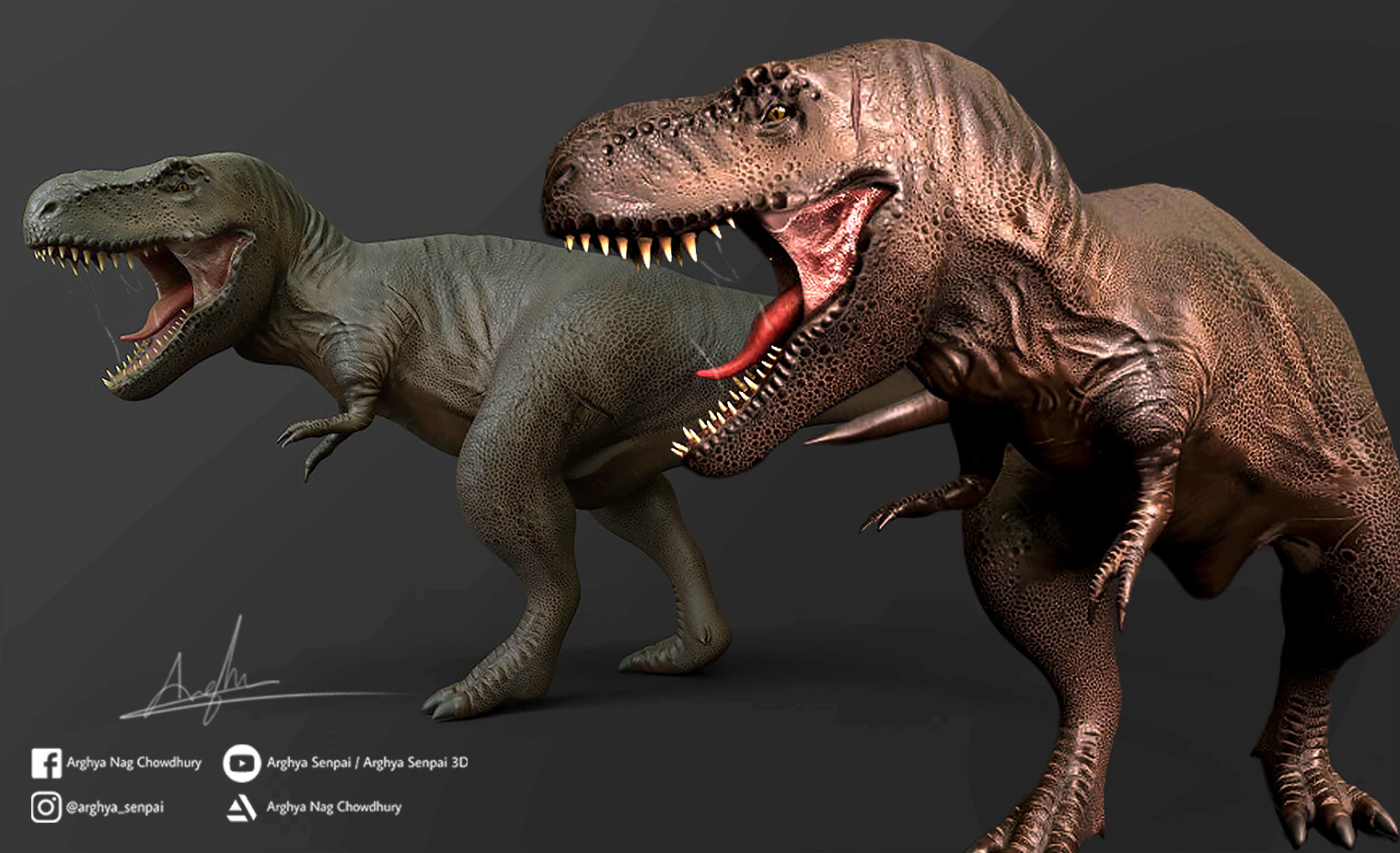 ArtStation - T-Rex Game asset (Rigged) | Game Assets