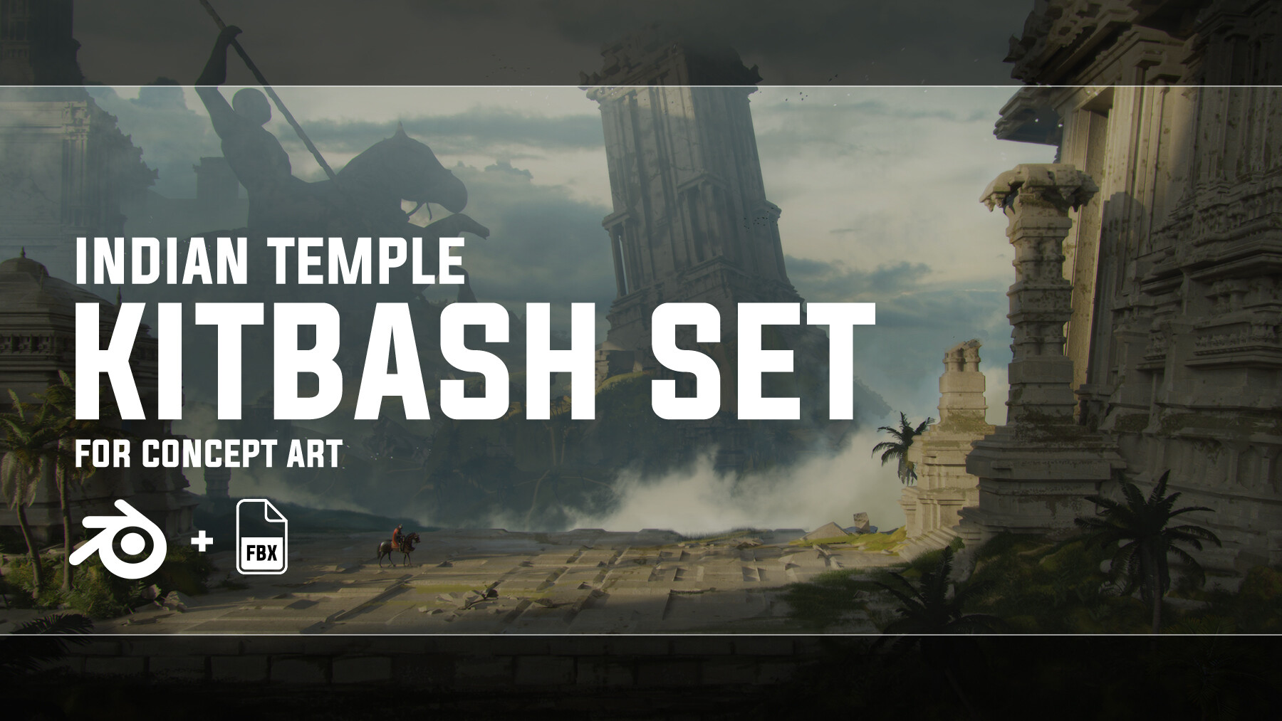 ArtStation - Indian Temple - Kitbash Set | Game Assets
