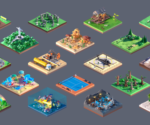 ArtStation - Land 1 | Game Assets