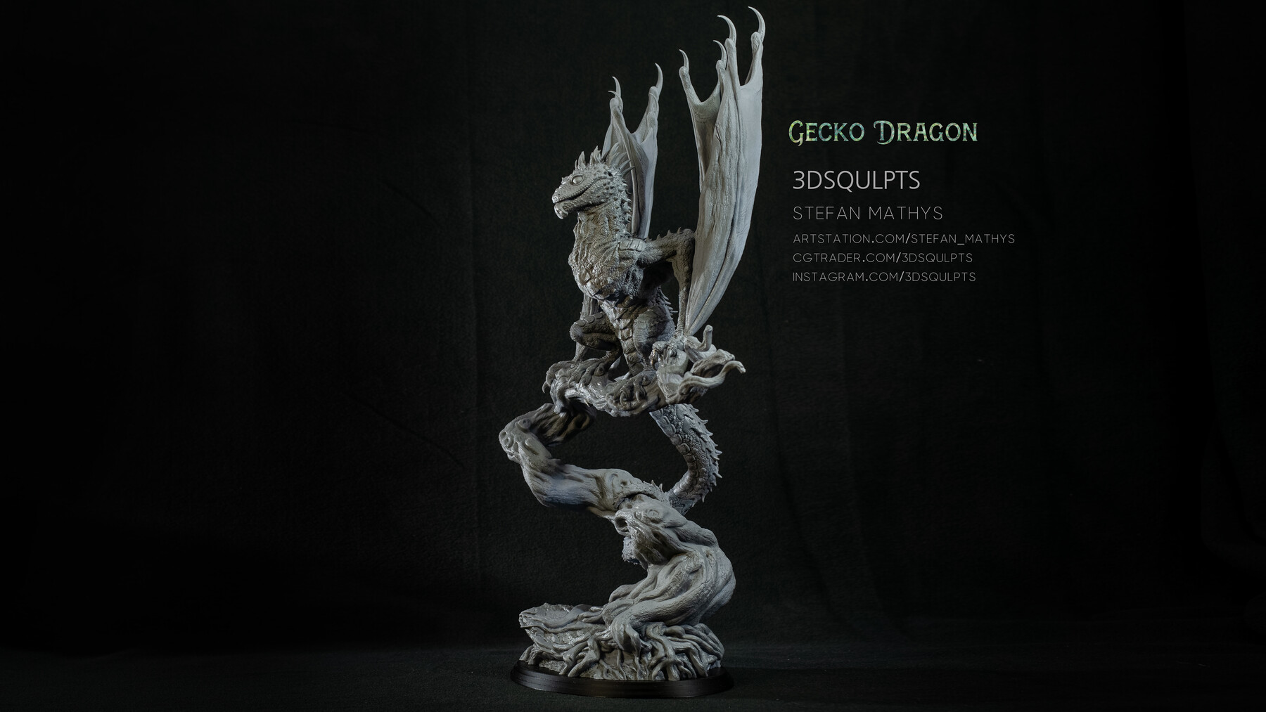 ArtStation - Gecko Dragon for 3D Printing | Resources