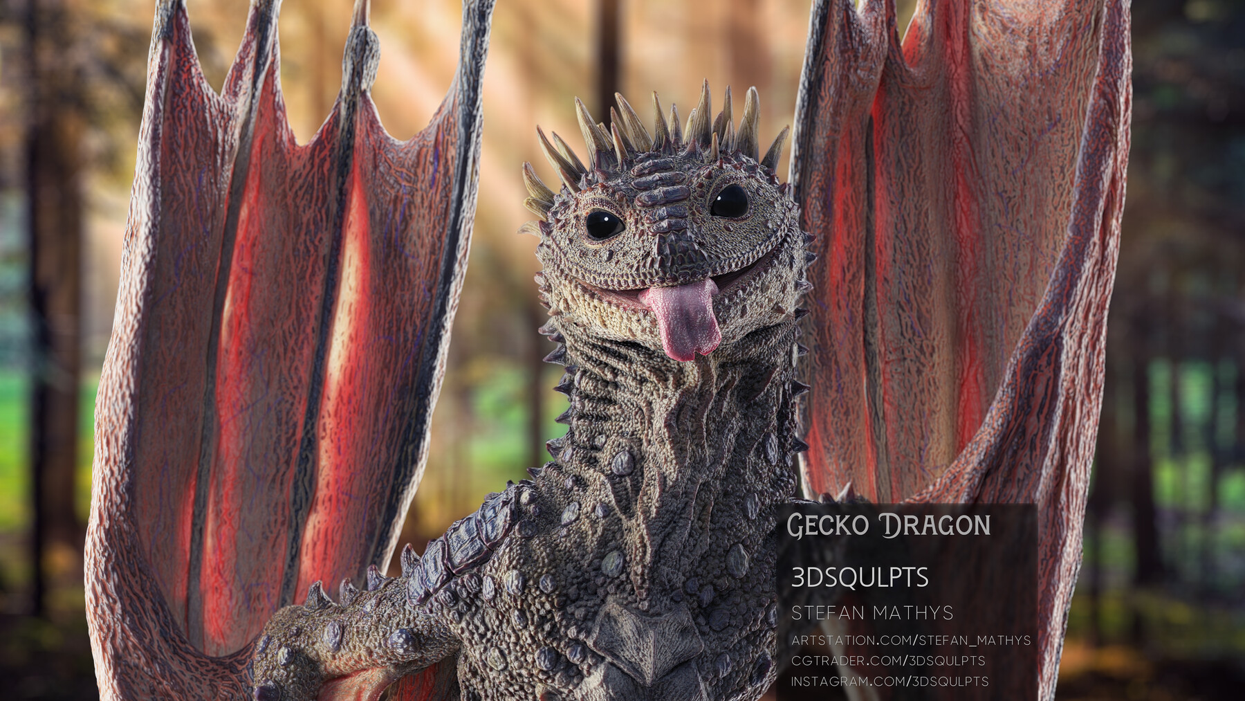 ArtStation - Gecko Dragon for 3D Printing | Resources