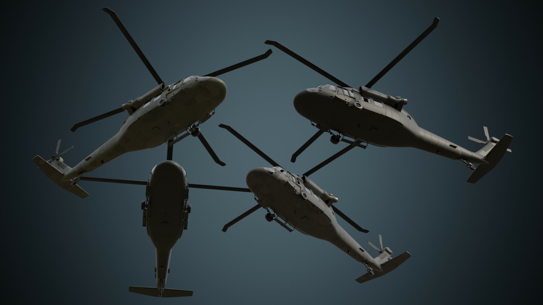 ArtStation - Military Helicopter 1A | Game Assets