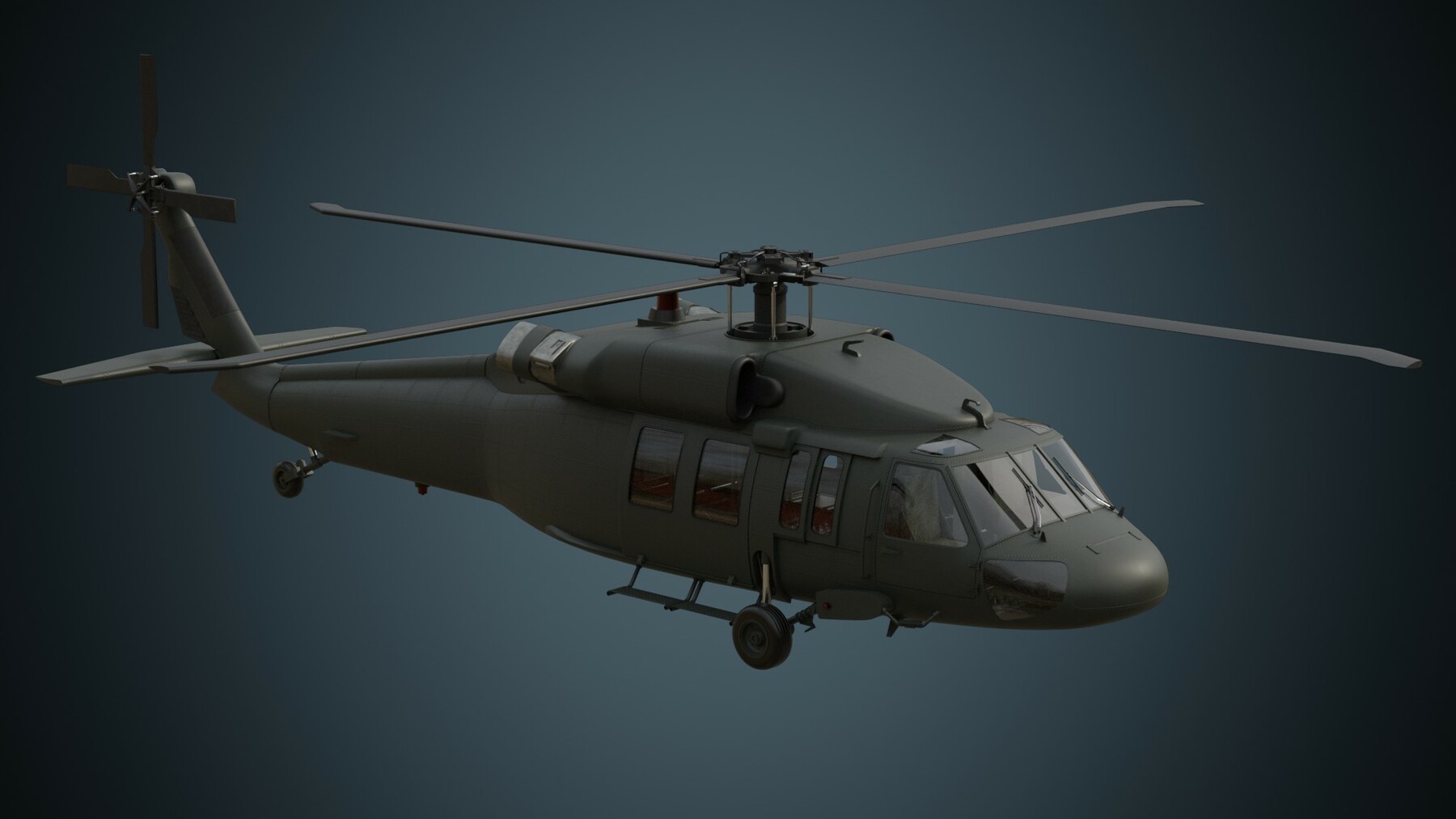 ArtStation - Military Helicopter 1A | Game Assets