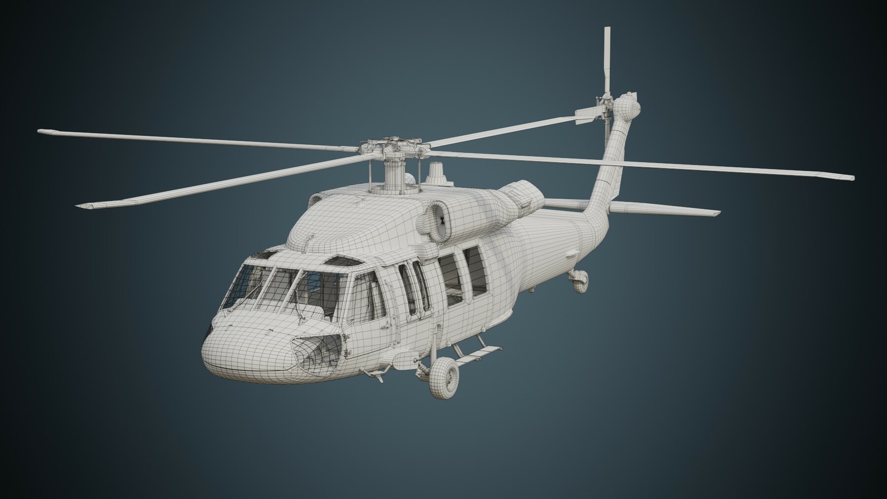 ArtStation - Military Helicopter 1B | Game Assets