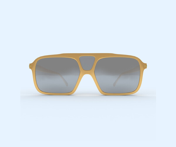 ArtStation - Sun Glass with Gold Frame | Resources