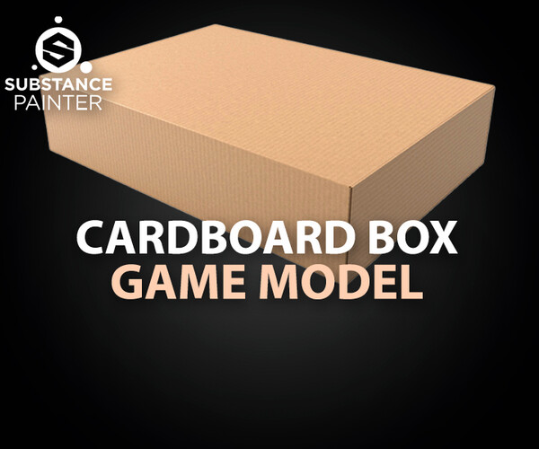 ArtStation - Cardboard box-Low poly PBR | Game Assets