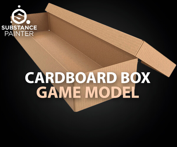 ArtStation - Cardboard box-Low poly PBR | Game Assets