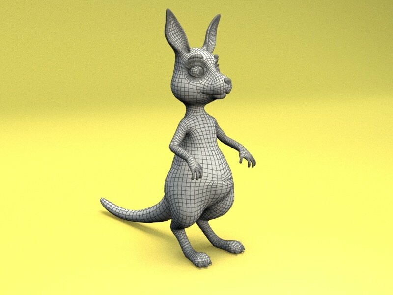 ArtStation - Cartoon kangaroo | Game Assets