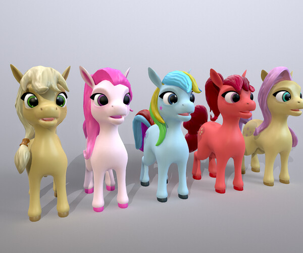 ArtStation - cartoon ponies | Resources