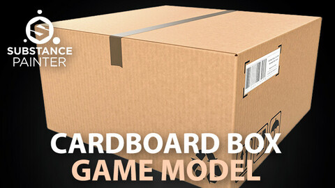 ArtStation - Cardboard box-Low poly PBR | Game Assets