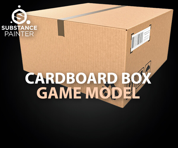 ArtStation - Cardboard box-Low poly PBR | Game Assets