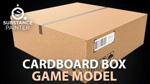 ArtStation - Cardboard box-Low poly PBR | Game Assets