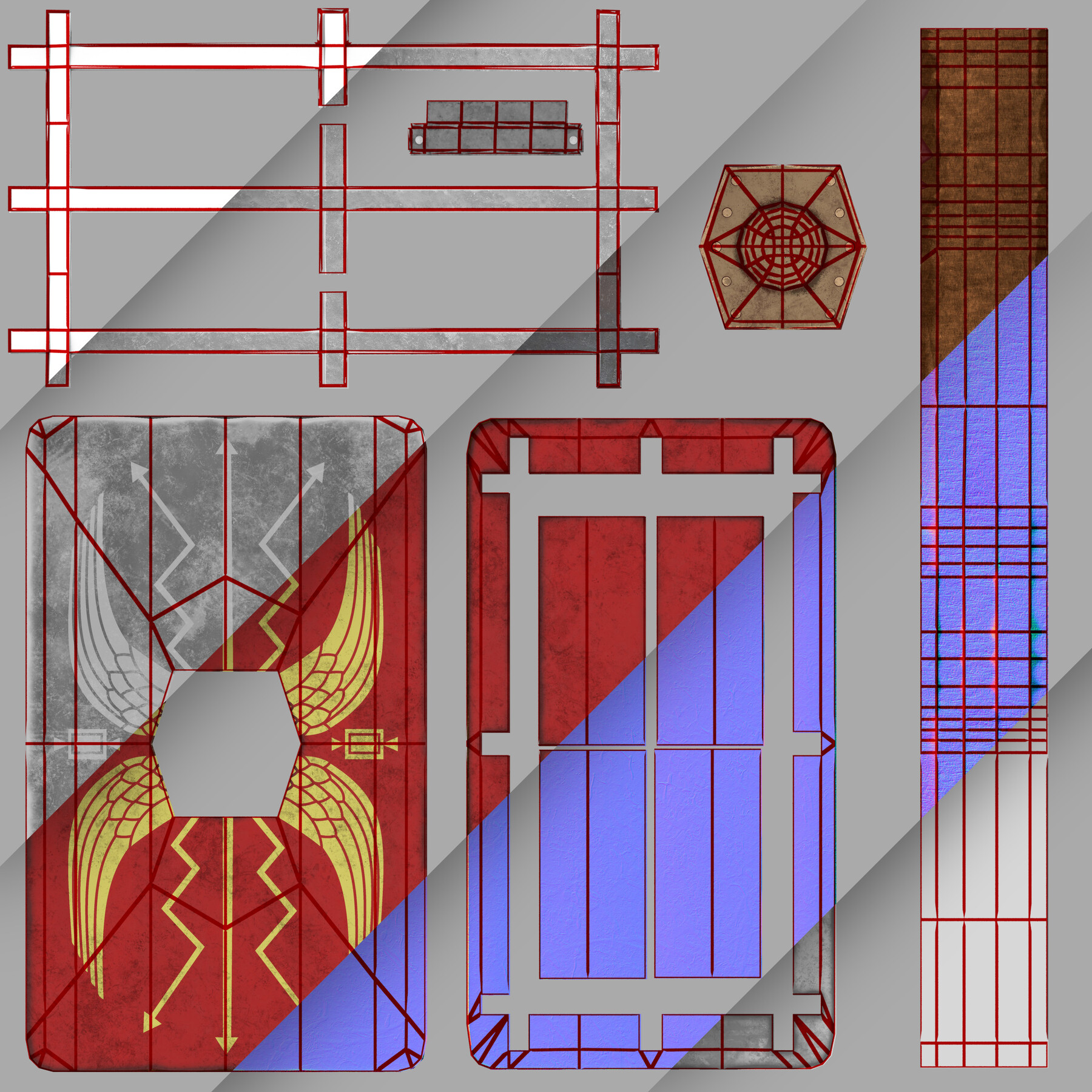 ArtStation - Scutum Roman Shield | Game Assets