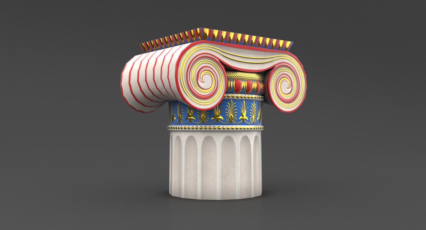 ArtStation - Ionic Column Polychromy | Game Assets