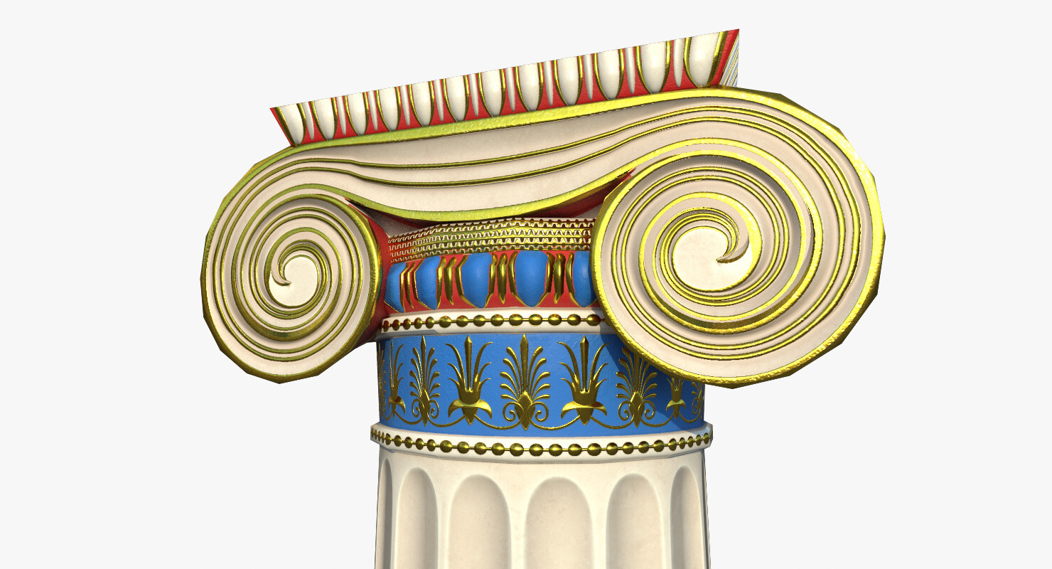 ArtStation - Ionic Column Polychromy | Game Assets