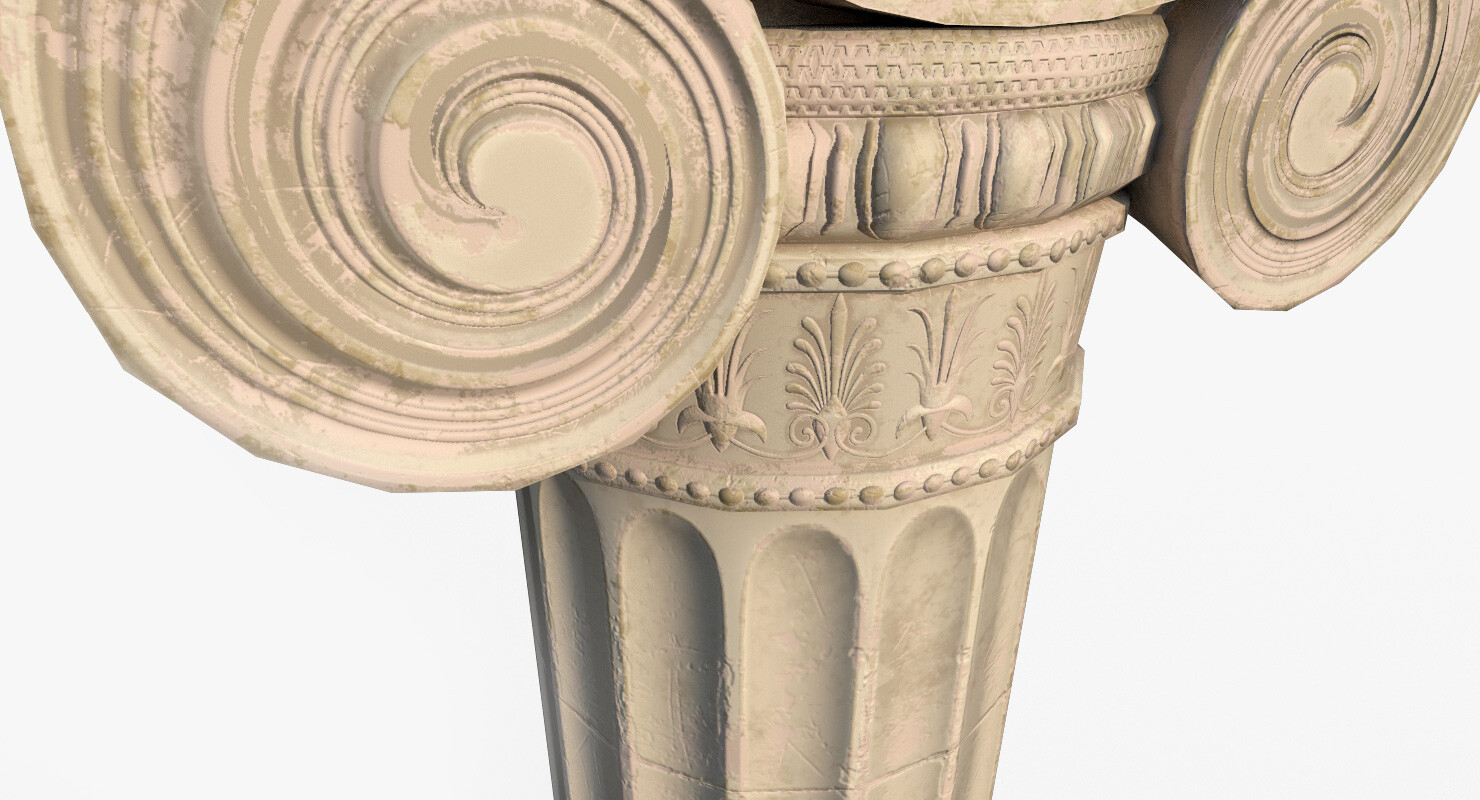 ArtStation - Ionic Column Polychromy | Game Assets
