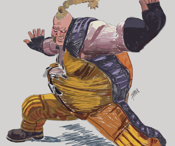 ArtStation - Street Fighter - Rufus | Artworks