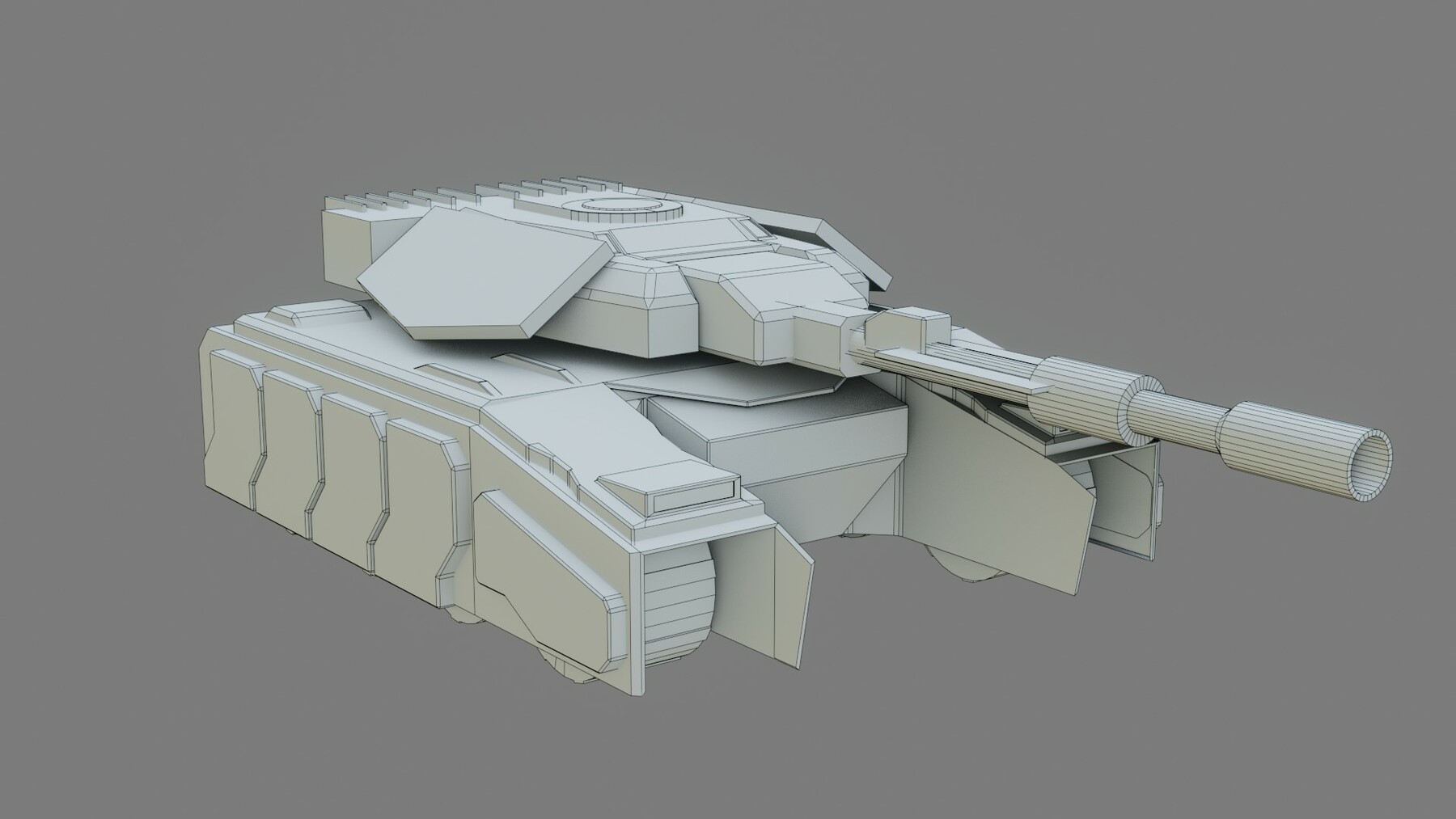 ArtStation - Sci-Fi Military Tank - Low Poly - Game Ready - PBR | Game ...