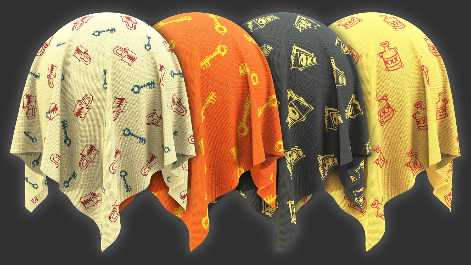 ArtStation - Patterned Fabric Materials + 45 Textures (4K) Vol 3 | Game ...