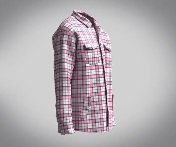 ArtStation - Shacket Pink Check | Resources