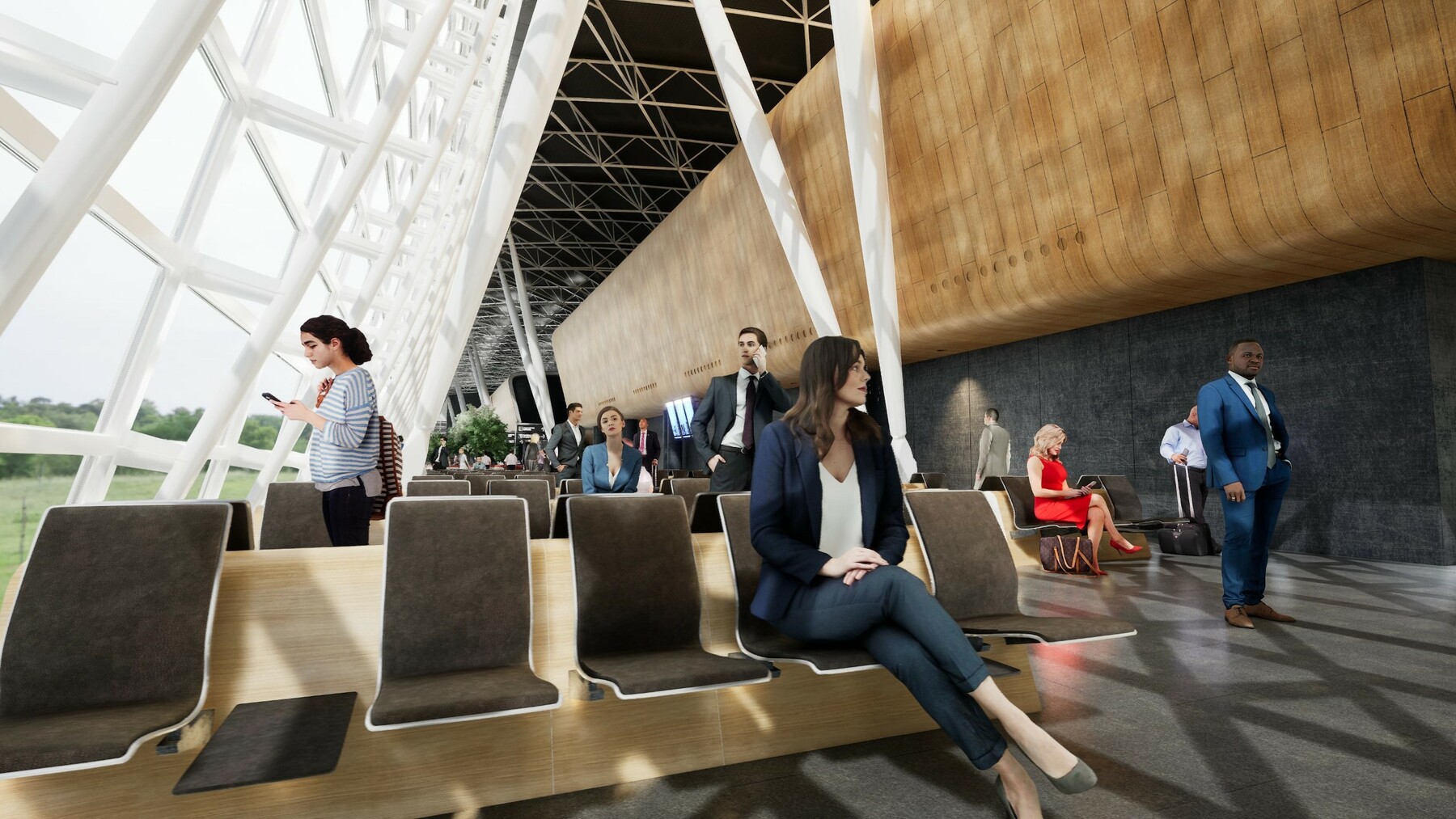 ArtStation - Airport terminal 3 scene file in Unreal engine 5 ...