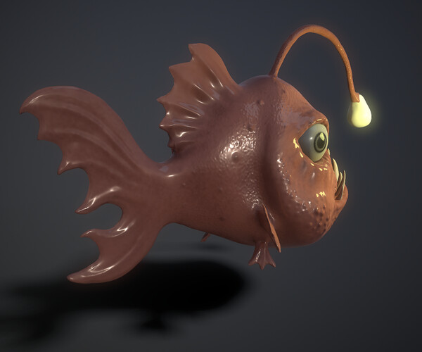 ArtStation - cartoon lamp fish | Game Assets