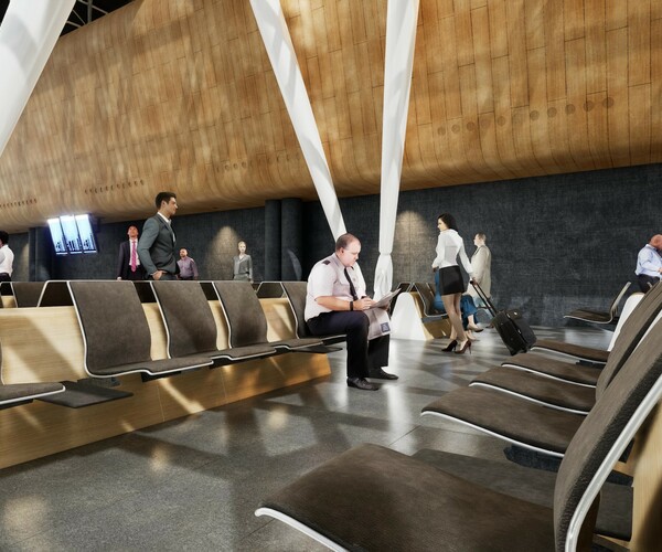 ArtStation - Airport terminal 3 scene file in Unreal engine 5 ...