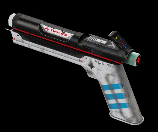 ArtStation - PBR Low poly Medical Gun | Game Assets