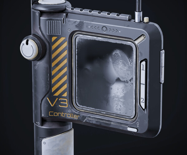 ArtStation - Sci-Fi Controller V3 | Game Assets