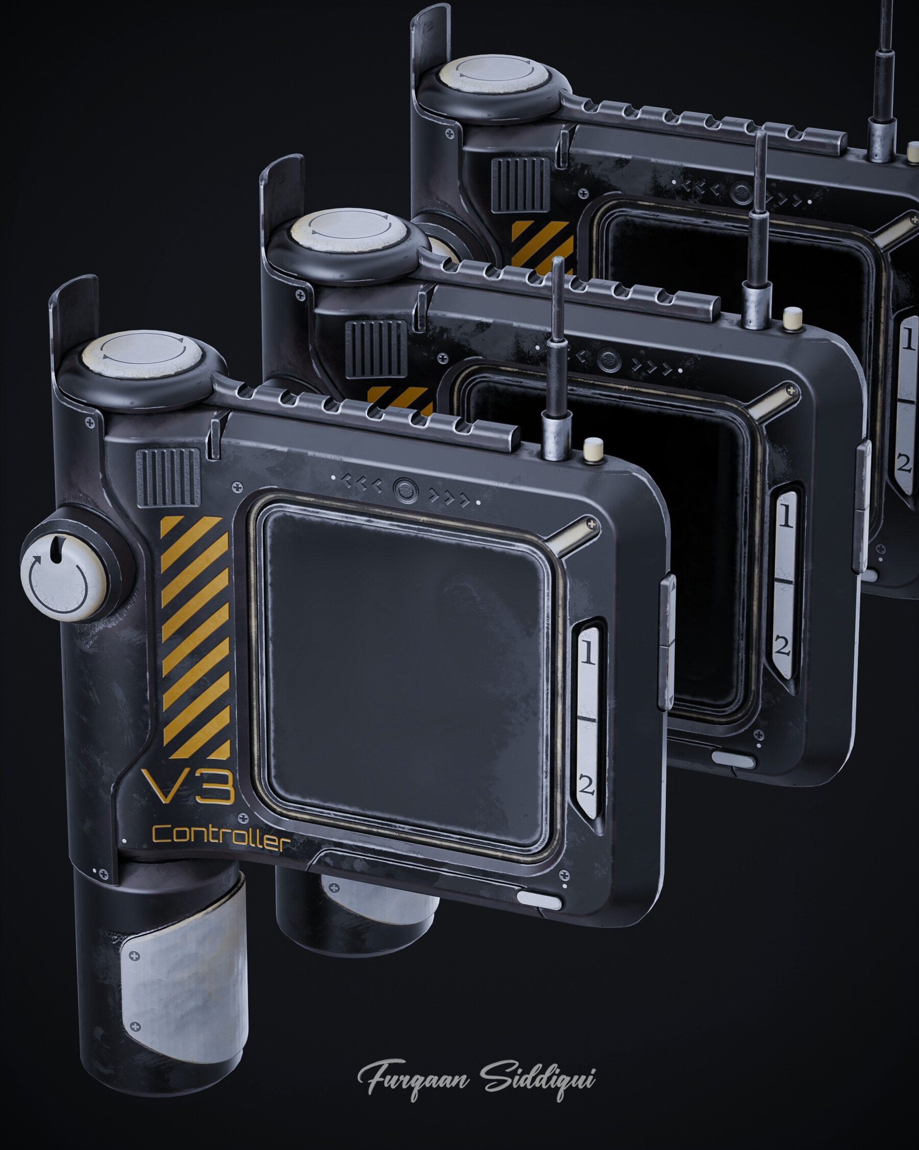 ArtStation - Sci-Fi Controller V3 | Game Assets