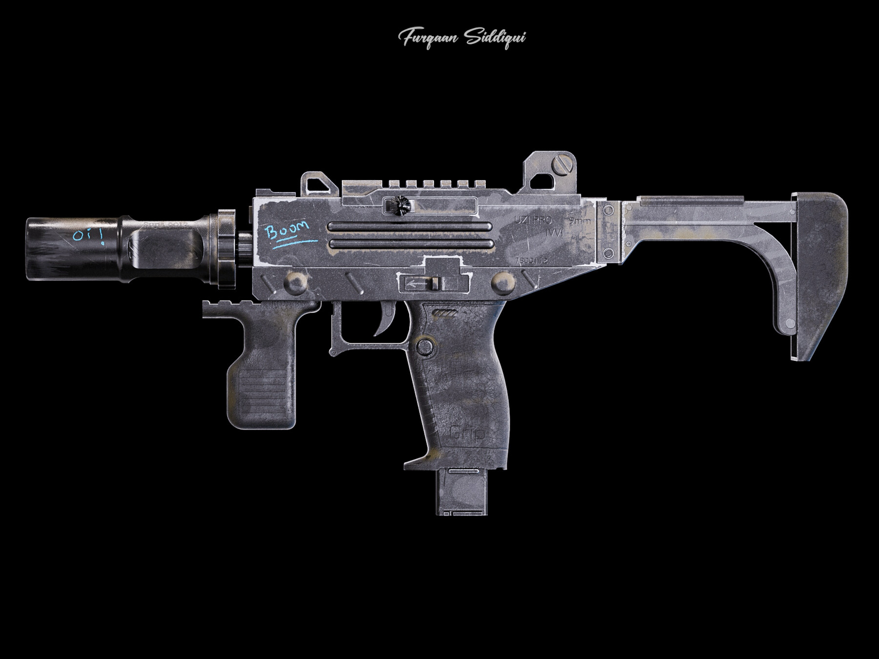 ArtStation - UZI PBR Gun | Game Assets