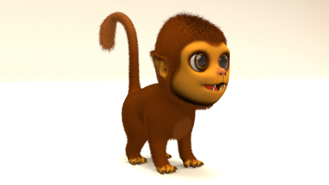 ArtStation - cartoon monkey | Game Assets