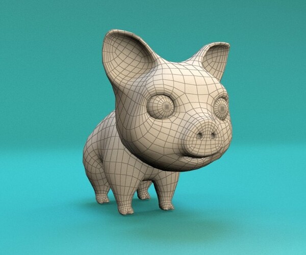 ArtStation - cartoon little pig | Game Assets
