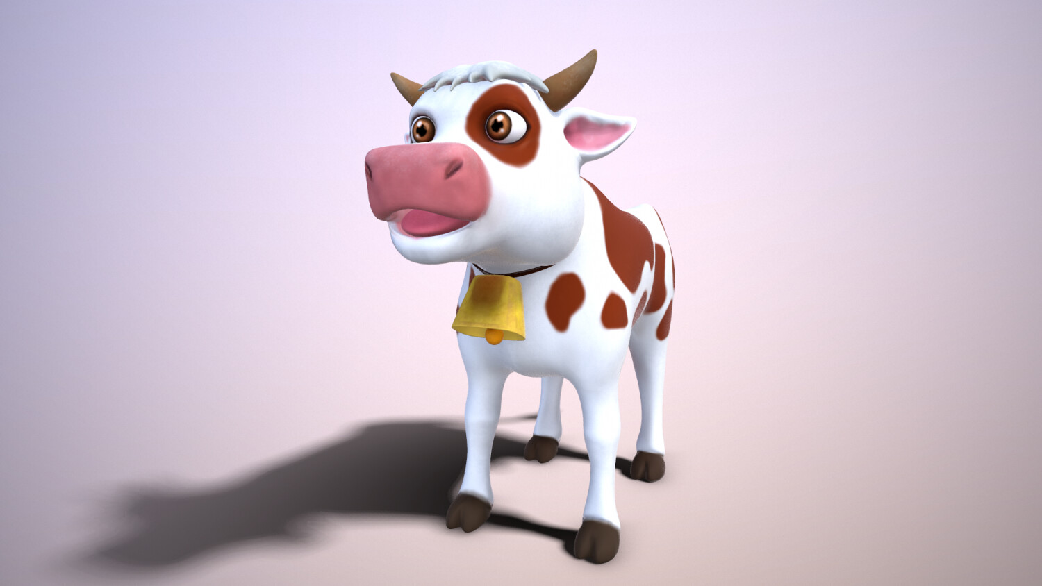 ArtStation - cartoon cow | Game Assets
