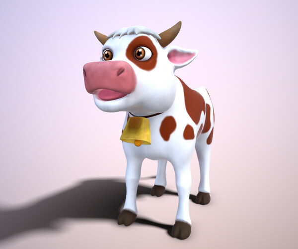 ArtStation - cartoon cow | Game Assets