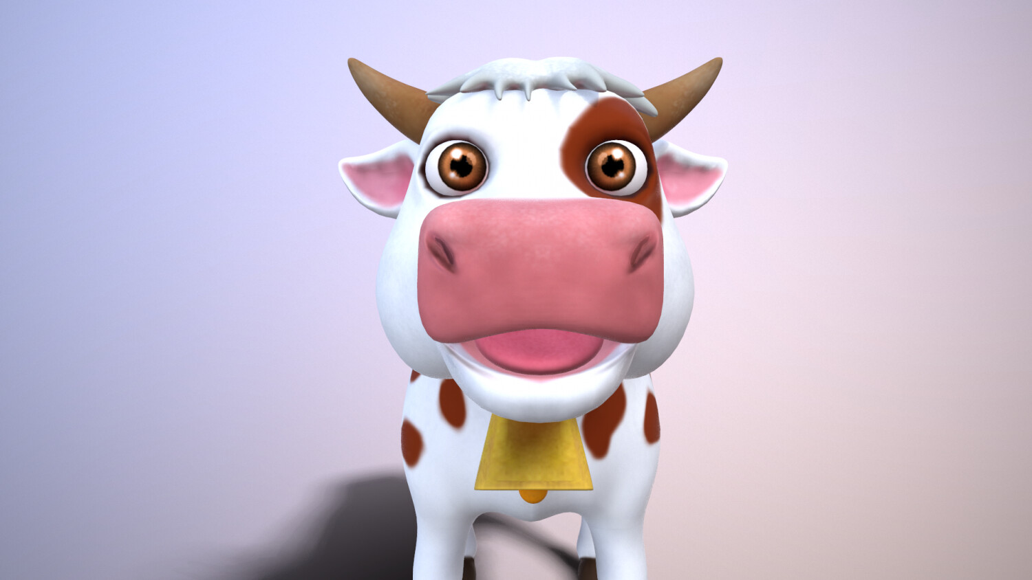 ArtStation - cartoon cow | Game Assets